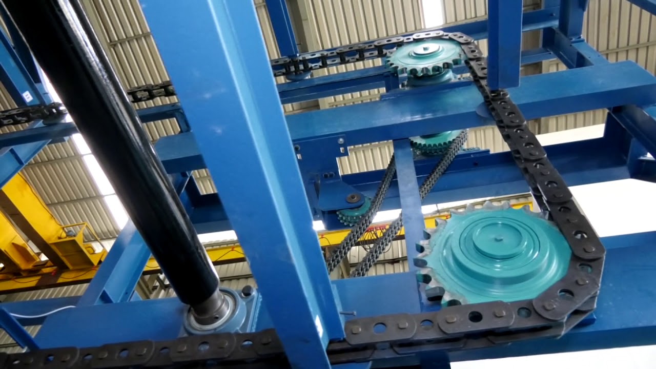 Beam Stocker VM 401 Empty Beam Loaded - YouTube