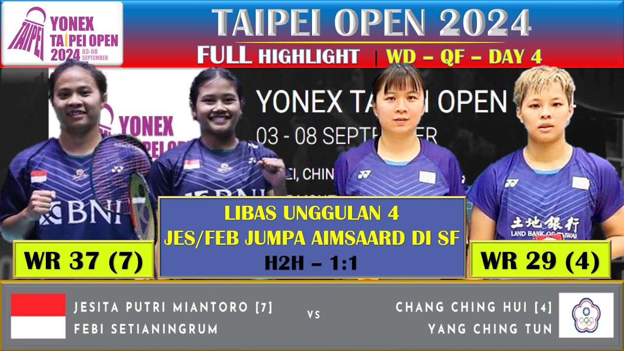 JESITA MIANTORO / FEBI SETIANINGRUM VS CHANG CHING TUN / YANG CHING TUN ...