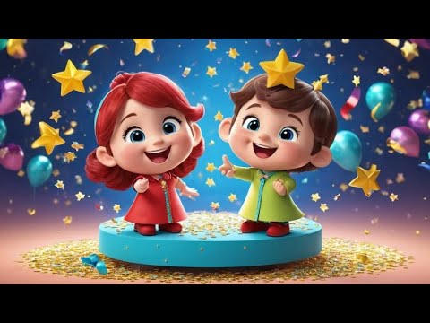 Five Little Stars Twinkle Bright | Nursery Rhyme Song for Kids - YouTube