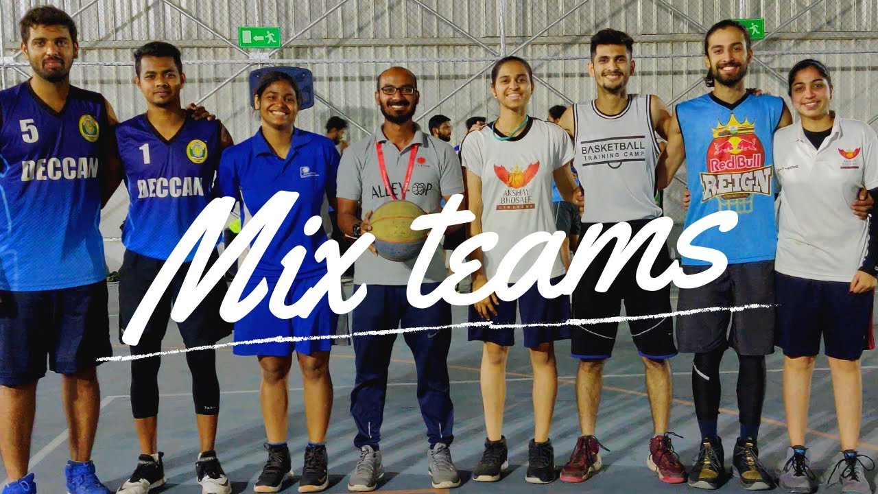 Mix teams 3x3 basketball game - YouTube