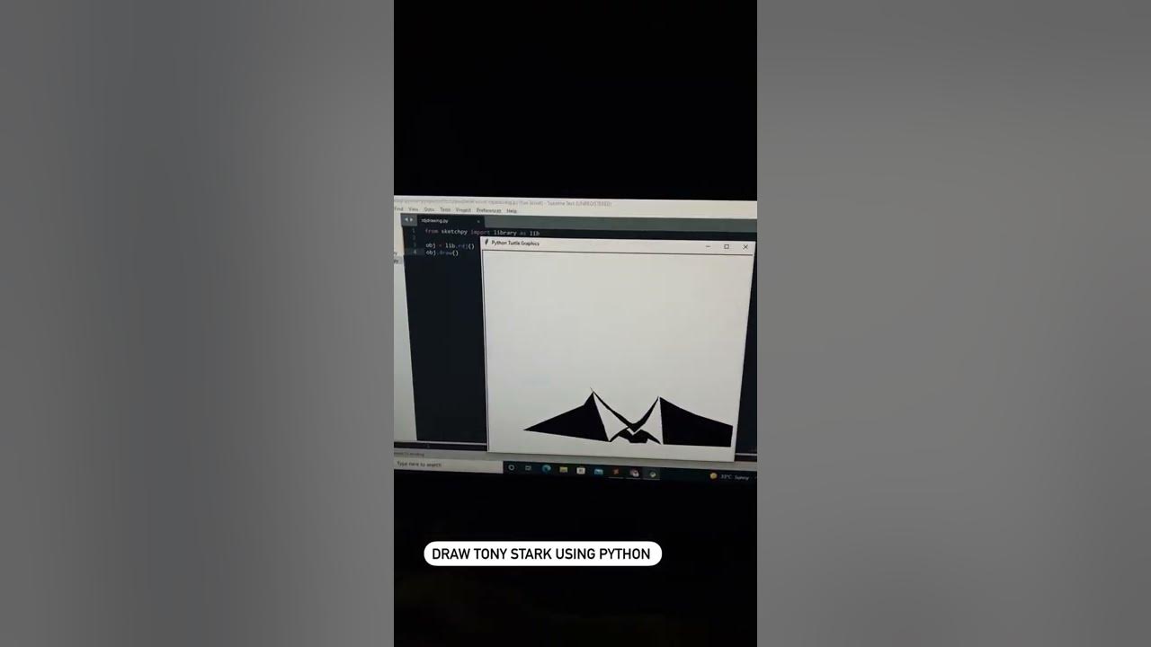 Draw Tony Stark Using Python Make Sketches With Help Of Python