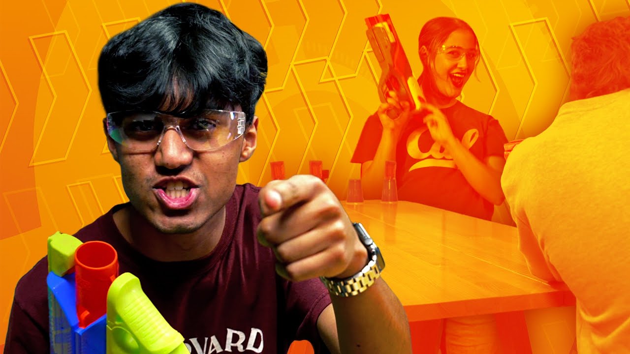 Can they make the ultimate trick shot? | Nerf trick shot challenge ...