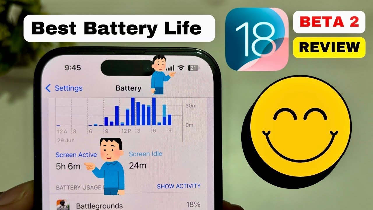 iOS 18 Beta 2 Review ! Best Battery Life Ever 🔥 - YouTube