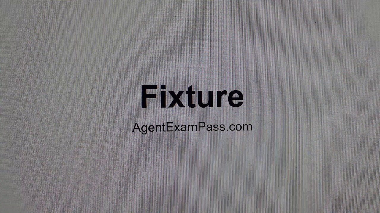 217 fixture Free Real Estate License Exam Words Questions AgentExamPass ...
