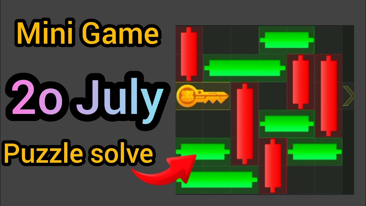 Hamster Kombat Daily Mini Game 29 July || Daily Mini Game Puzzle solved ...