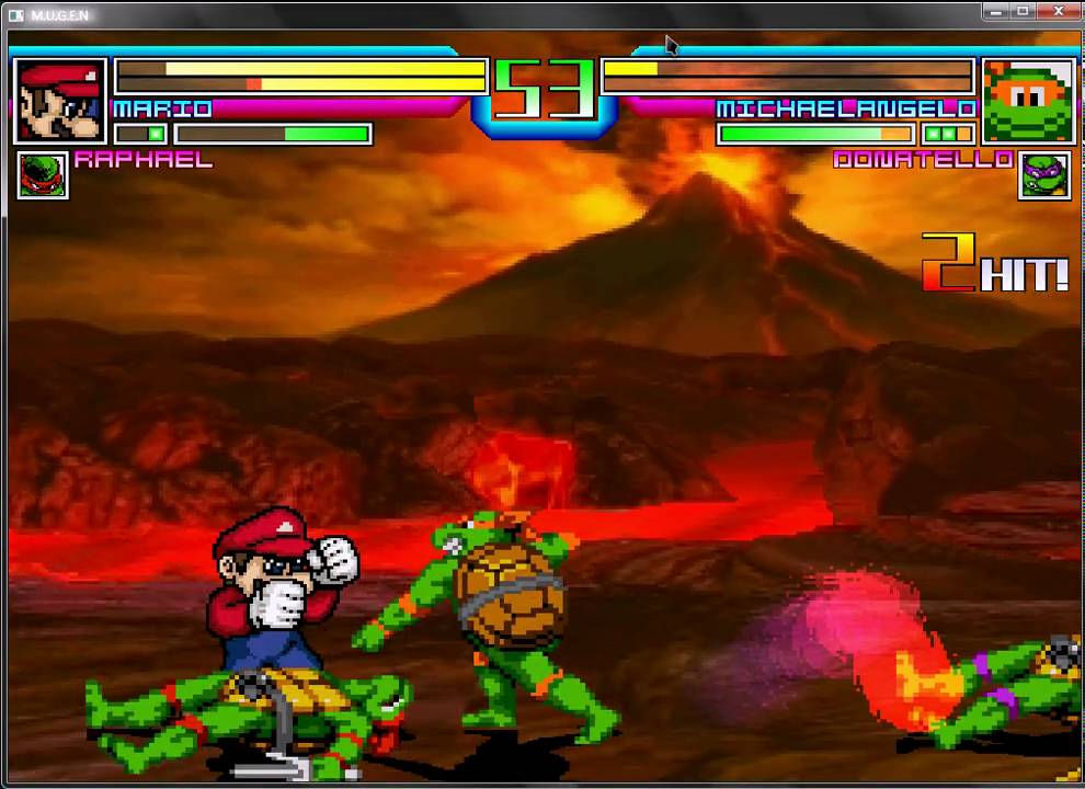Mario and Raphael vs Mikey and Donatello - YouTube