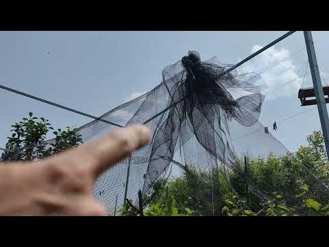 АНТИГРАДОВАЯ СЕТКА монтаж // Hail protective netting - YouTube