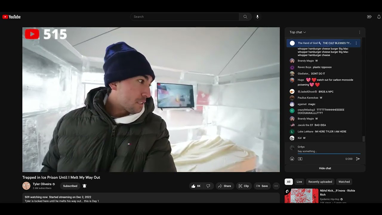 TYLER OLIVEIRA STARTS FIRE *GONE WRONG* - YouTube