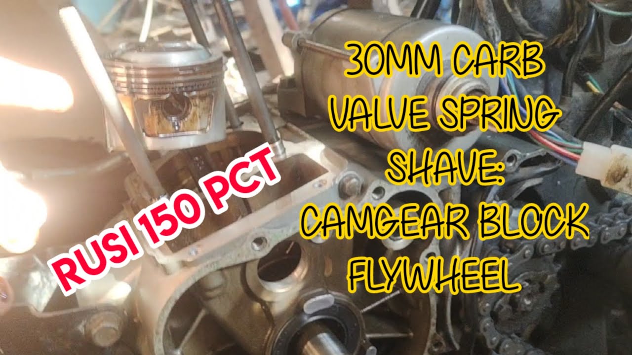 Rusi 150 pct| Carb| Valves spring - YouTube