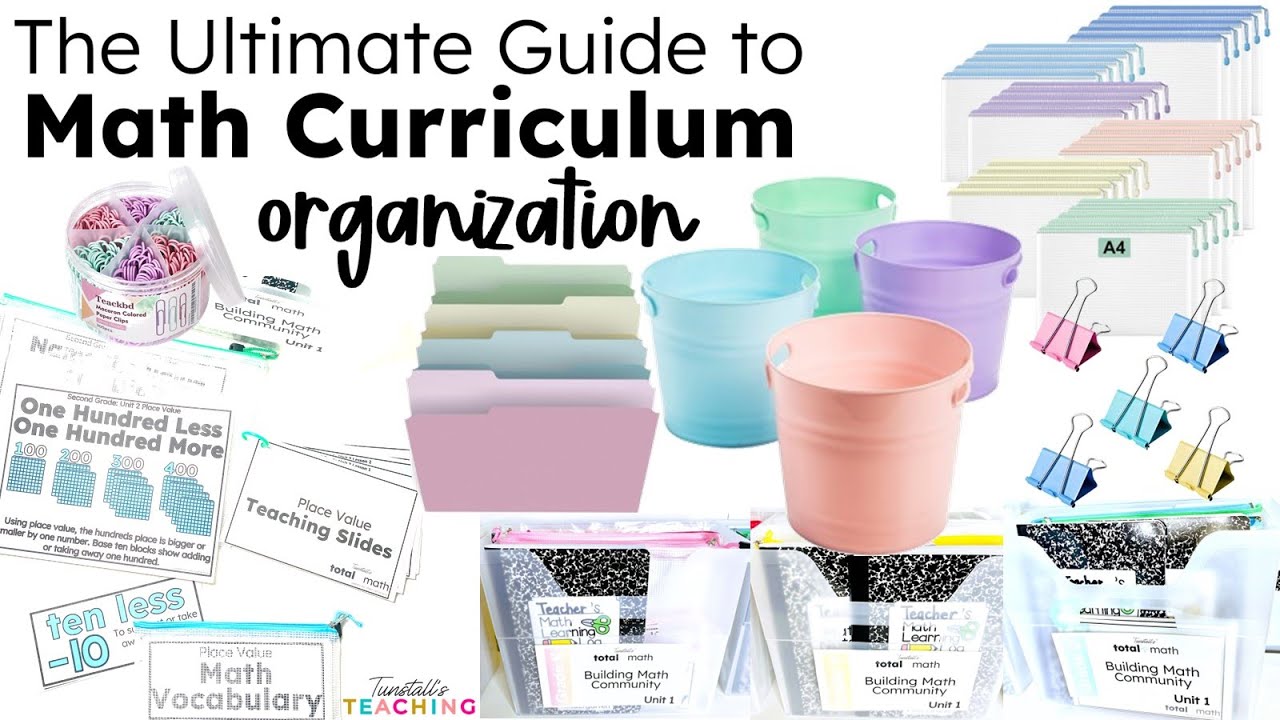 Math Curriculum Organization with free labels, links, and ideas for ...