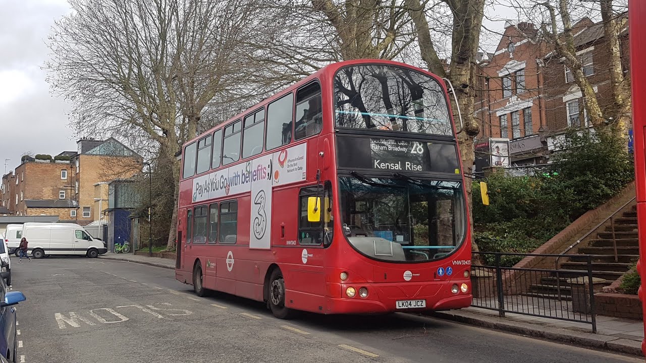 Full Journey on the Route 28 (VNW32423 LK04JCZ) Volvo B7TL Wright ...