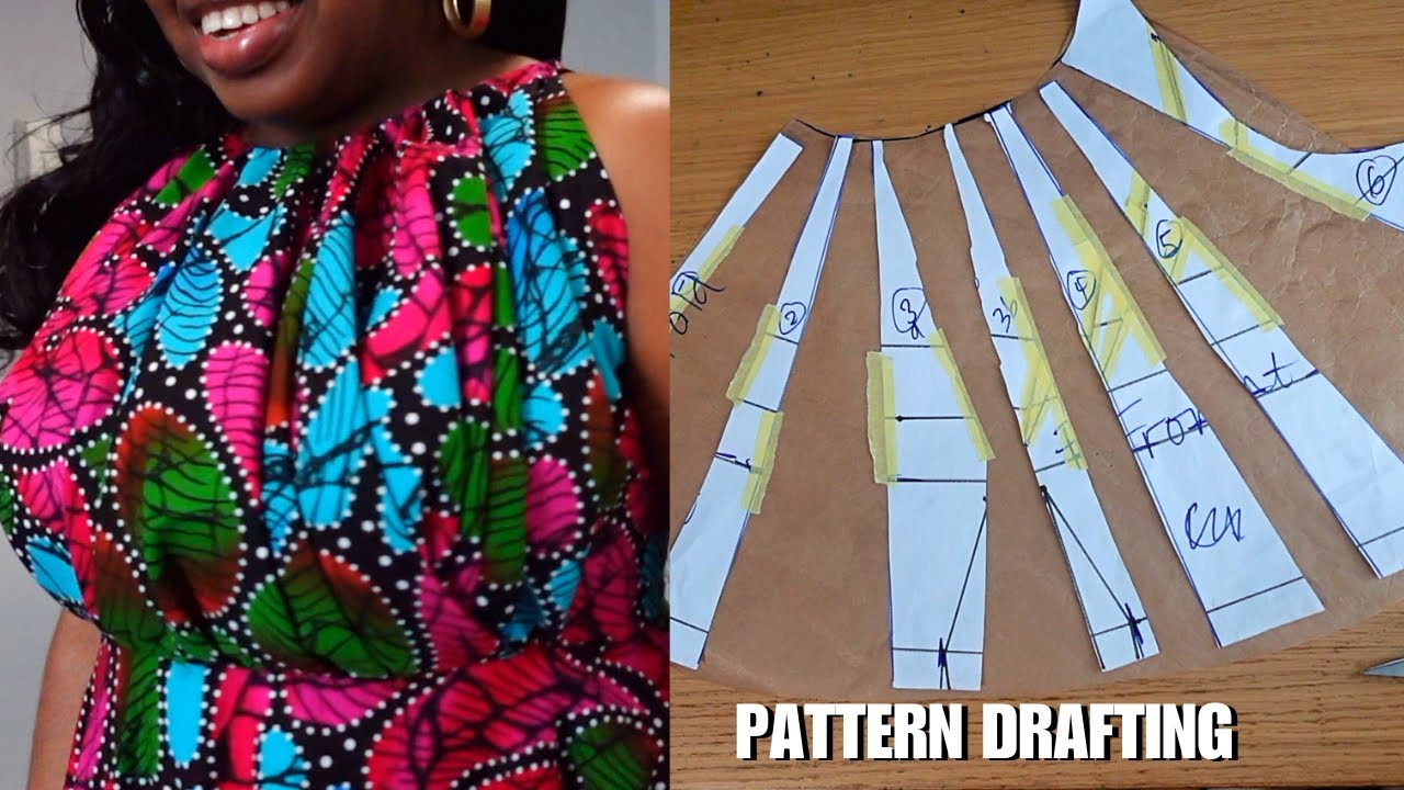 EASY BUSTIER DRESS USING SLASH AND SPREAD| pattern drafting - YouTube