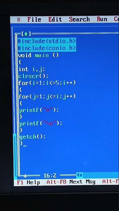 c programming, create this pattern through "for loop". #waitforend #learncoding - YouTube