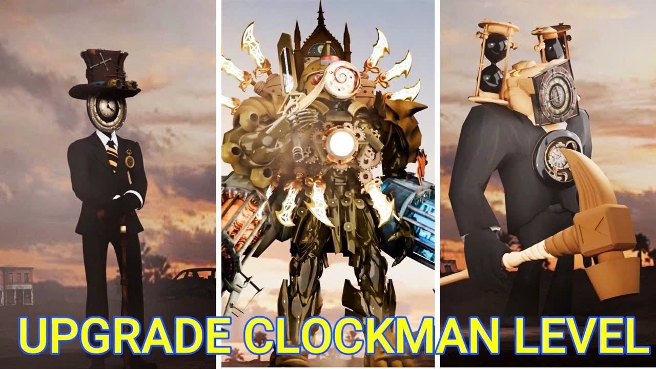 UPGRADE CLOCKMAN LEVEL Evolution 1 - 76 🕕 Comparison Titan Clock Man ...