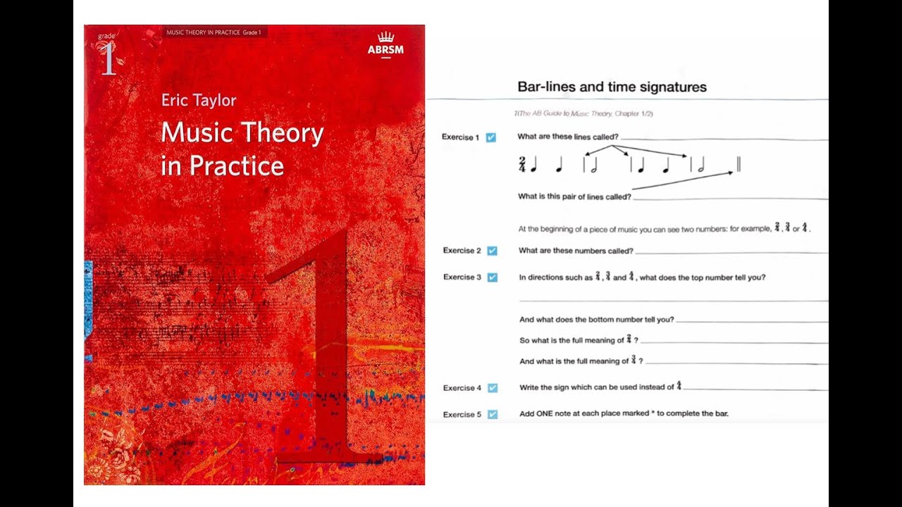 Music Theory In Practice Grade 1 - (with answers and explanation) - Bar ...