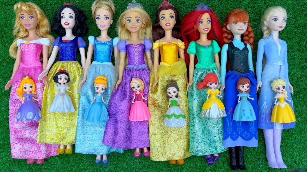 Cute Miniatures Disney Princess Frozen ELSA & Tinkerbell! #elsa #Nezha ...