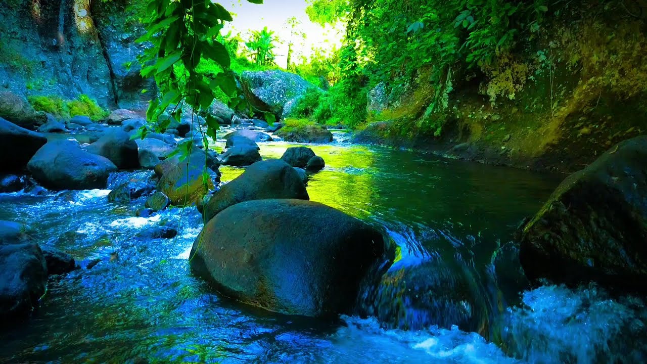 Relaxing Mountain Stream Nature River Sound for Sleeping for relieve ...
