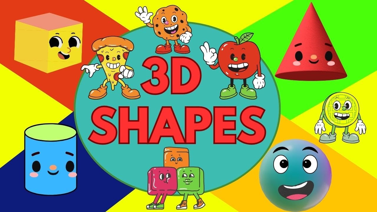 3D Shapes Song | Shapes for kids| Educational Video for Kids |OKIDS ...