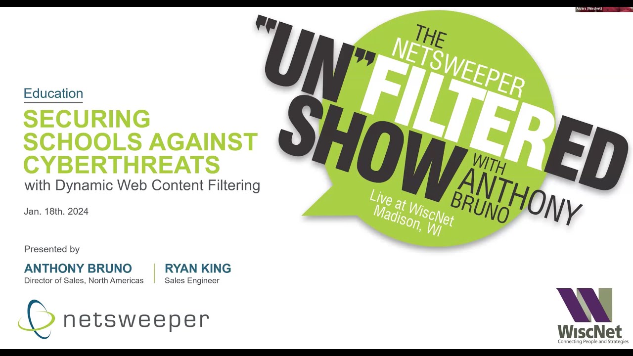 Teach &Learn with WiscNet: Cybersecurity with Netsweeper - YouTube