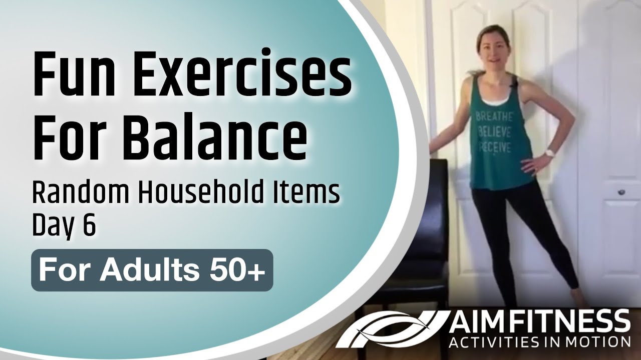 Fun Exercises for Balance | Random Household Items Day 6 | Face Cloth ...