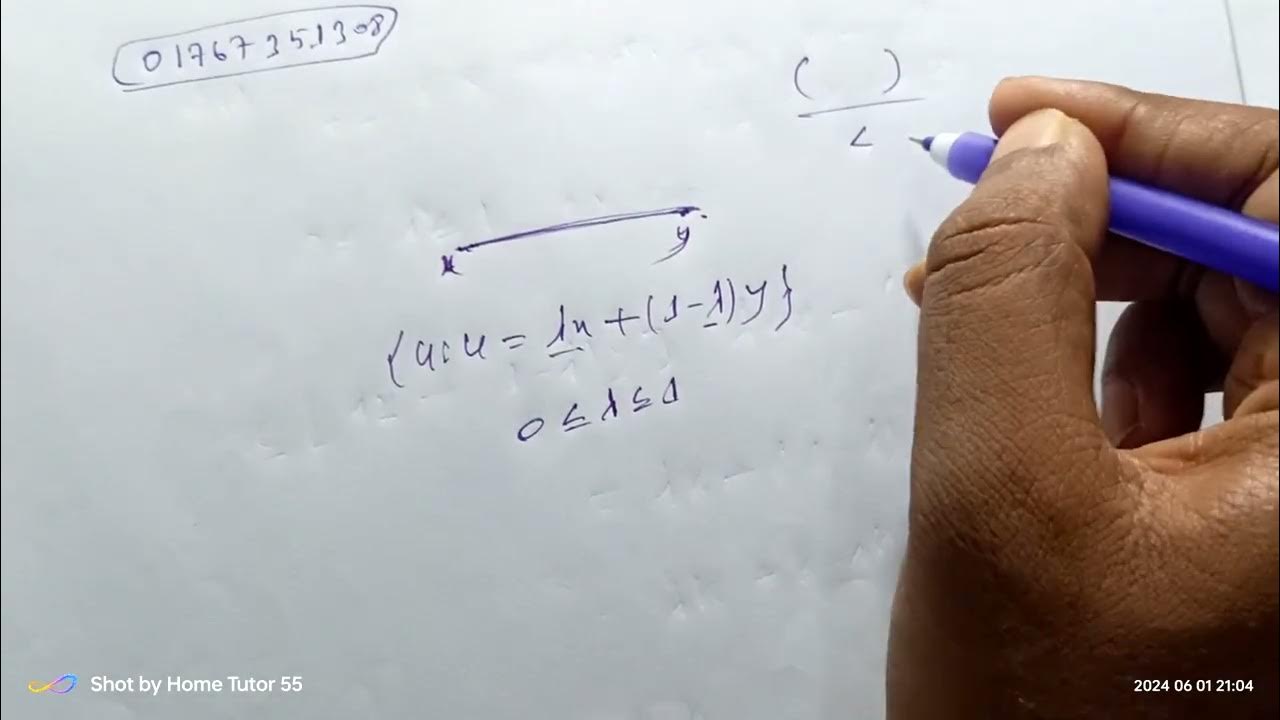 Linear Programing || Chapter 1|| Convex set|| 01767351308 whtsap paid class|| - YouTube