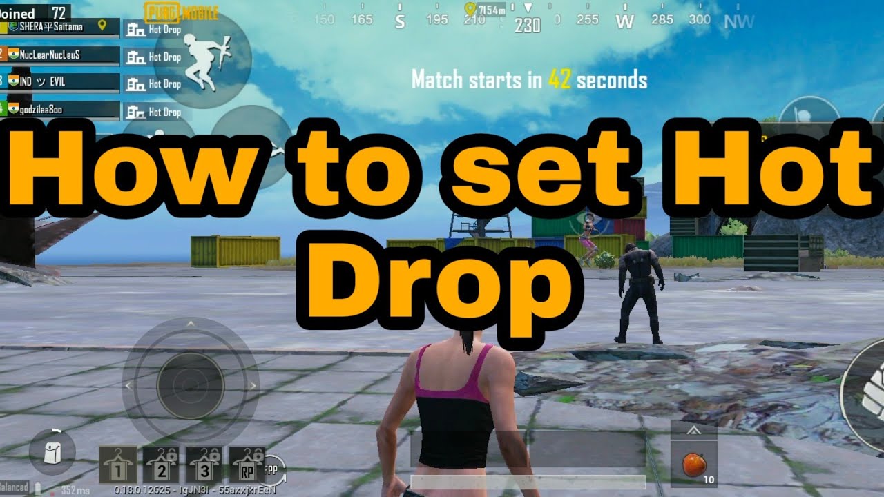 How to set Hot Drop in Pubg Mobile - YouTube