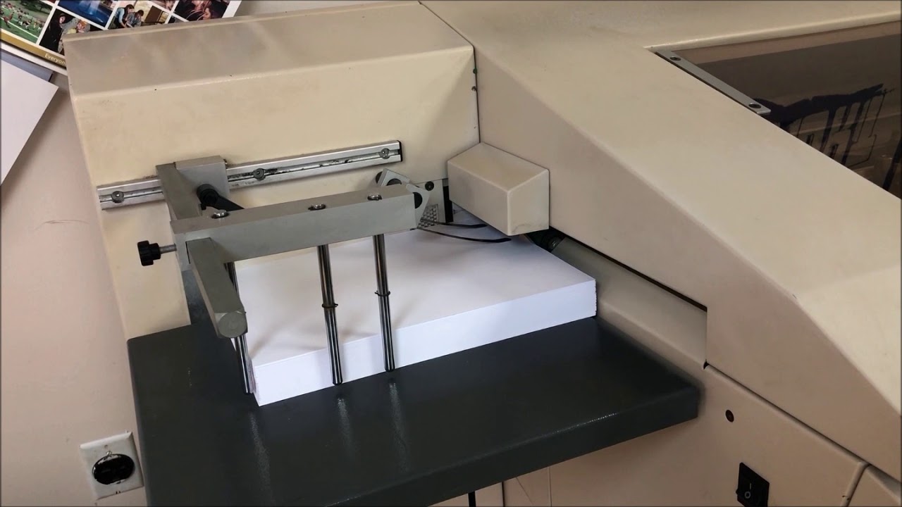 Alpha Doc MK III Automatic Document Punching Systems Used - YouTube