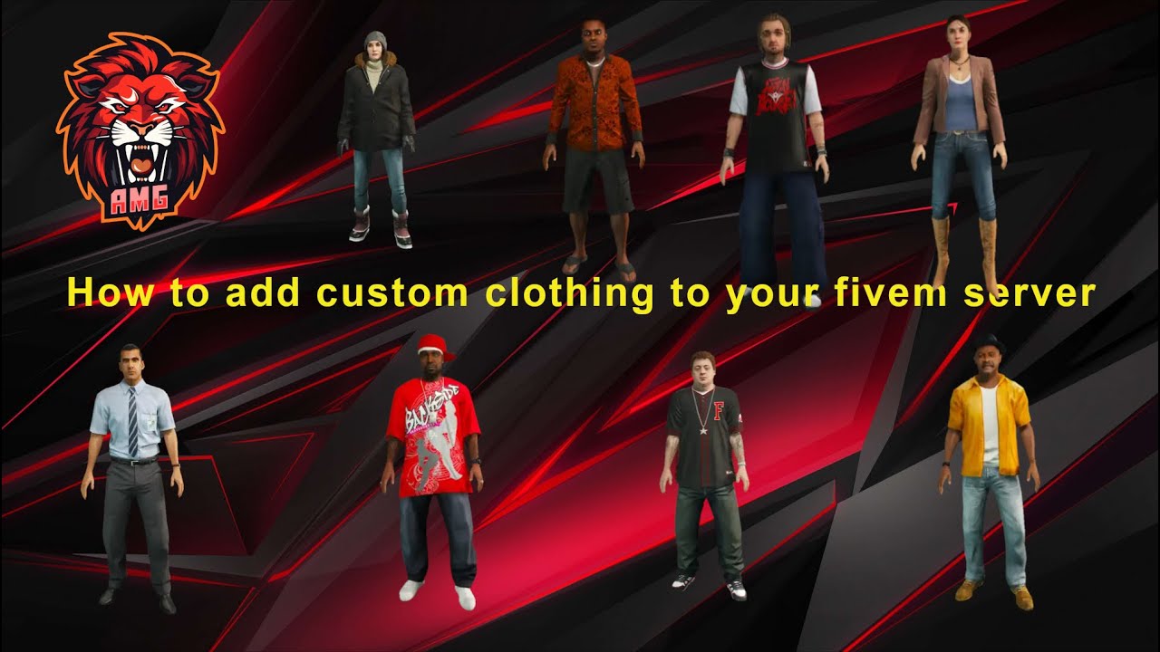 How to add custom clothing to your fivem server - YouTube
