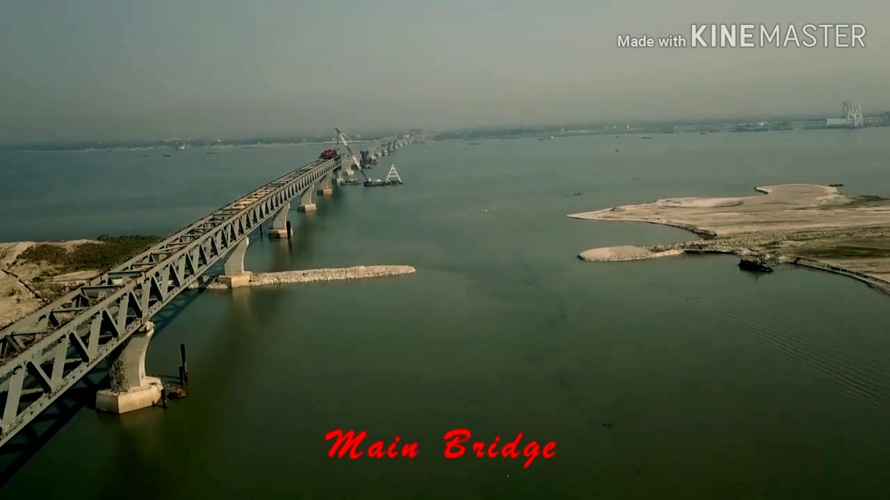 Bird's Eye View of "Padma Bridge" 🛣 - YouTube