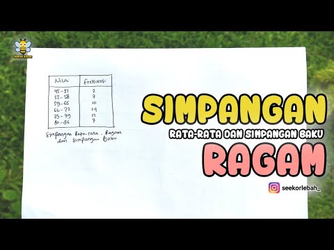 SIMPANGAN RATA-RATA, RAGAM DAN SIMPANGAN BAKU DATA KELOMPOK‼️ - YouTube