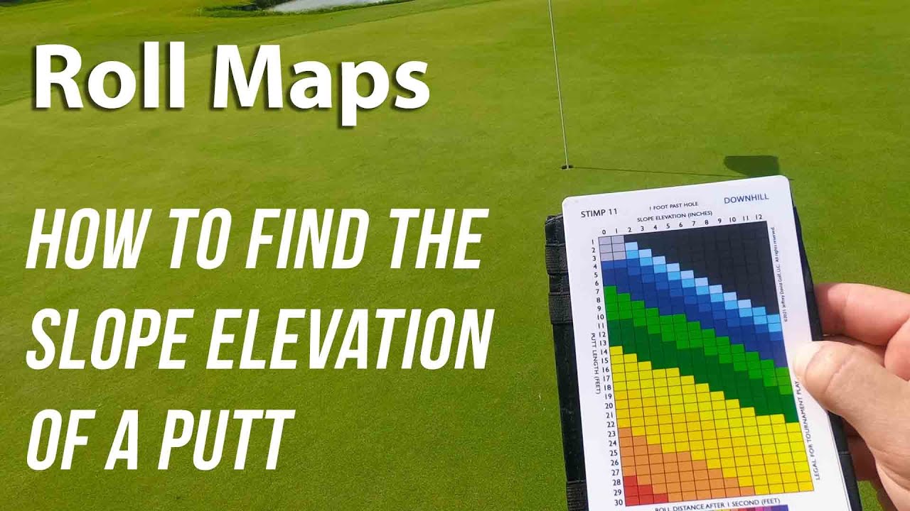 Roll Maps - How to Find the Slope Elevation of a Putt - YouTube