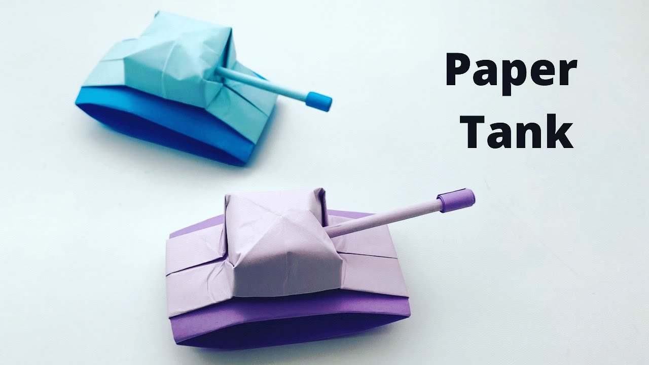 How To Make Easy Paper Toy TANK For Kids / Nursery Craft Ideas / Paper ...