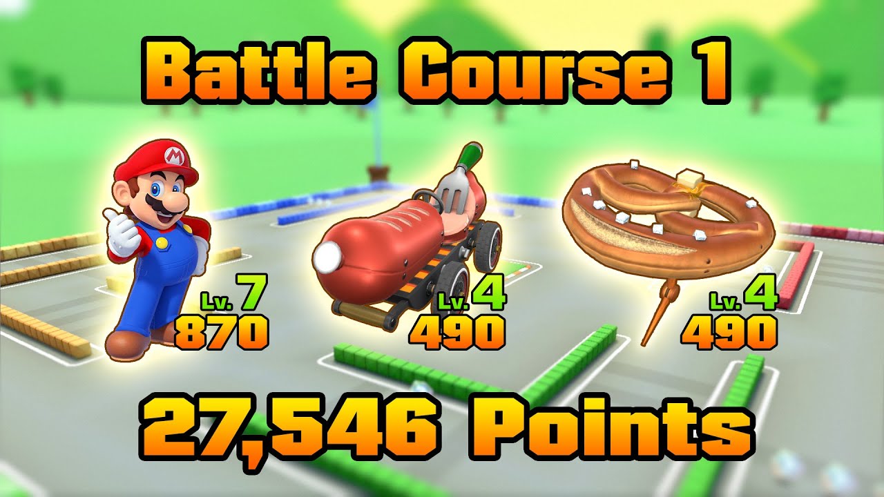 Mario Kart Tour — Battle Tour ～ Battle Course 1 ～ 27,546 Points - YouTube