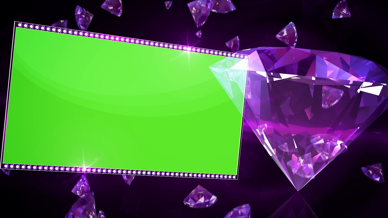 Falling Diamonds Green Screen Slideshow/Presentation Wedding Template ...