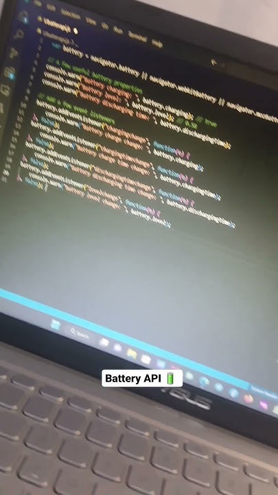 Battery Api Javascript Code Sourcecode Techvenxilla Youtube