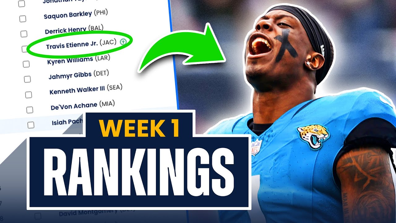 Week 1 Fantasy Football Rankings & Tiers | QB, RB, WR & TE Predictions ...