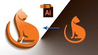 Convert any logo to 3d in illustrator | 3d glossy logo ... | Doovi