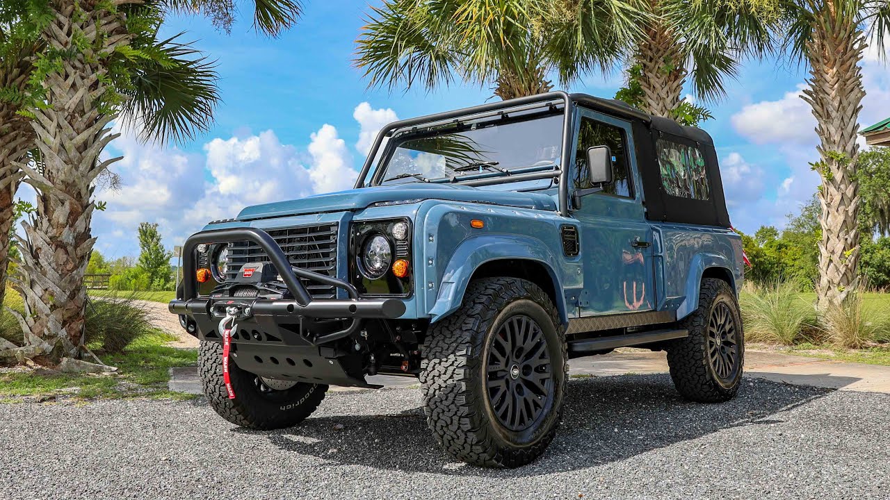 Fully RESTORED (1985) Land Rover DEFENDER 90 Soft Top with LT4 Engine ...