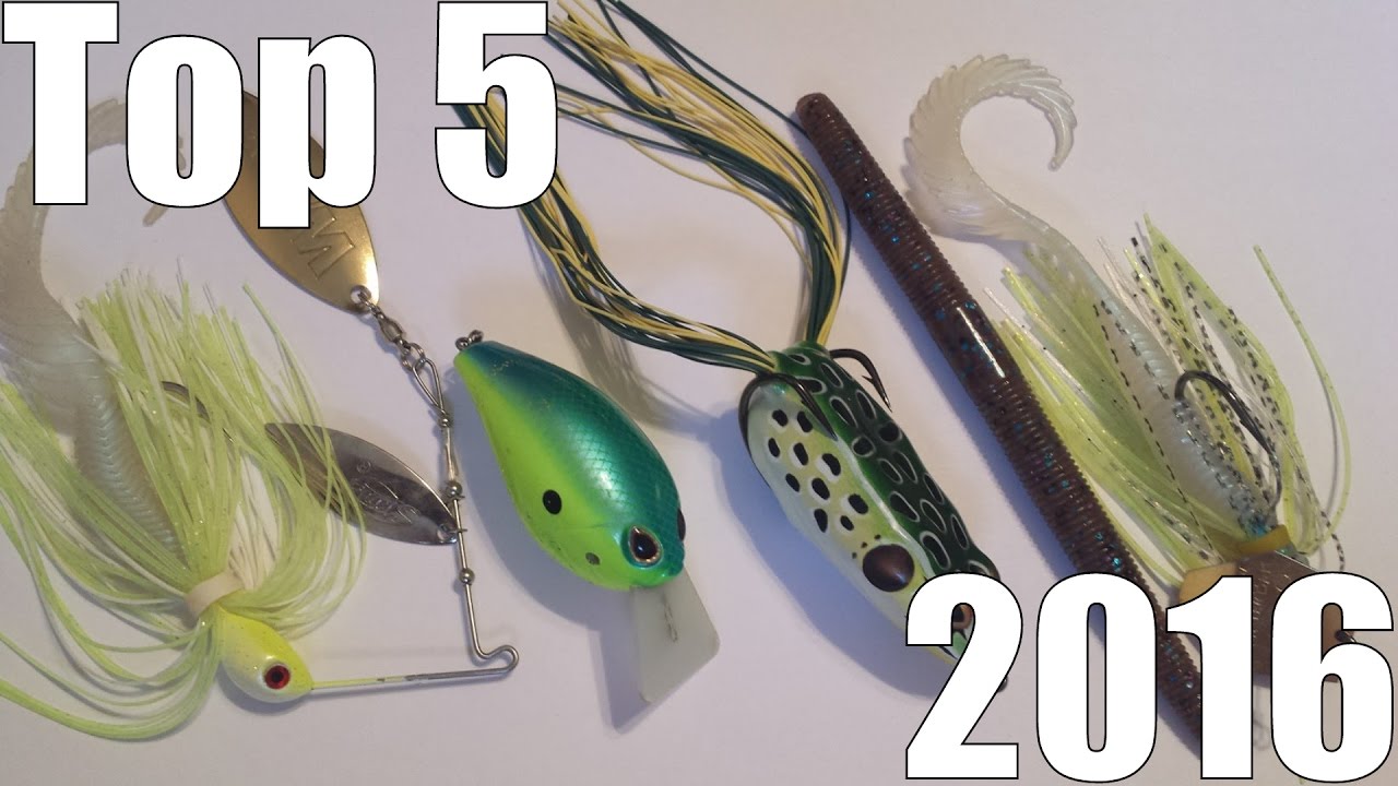 My Top 5 FAVORITE Fishing Lures of 2016! - YouTube
