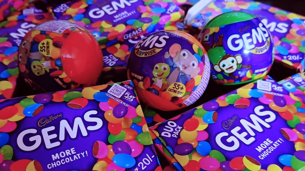 Mini Gems Chocolates, Cadbury, Lot's Of candies, chocolate opening ...