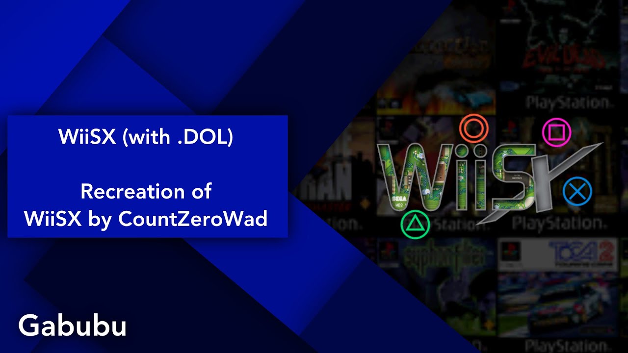 WiiSX (with .DOL) - Recreation of WiiSX by CountZeroWad - YouTube