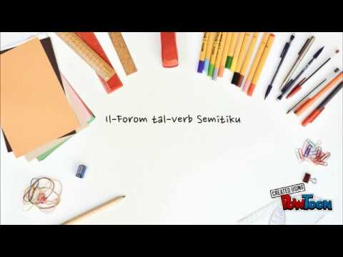 Il-verb Semitiku: Is-seba' forma - Sharon Mc Lean - YouTube