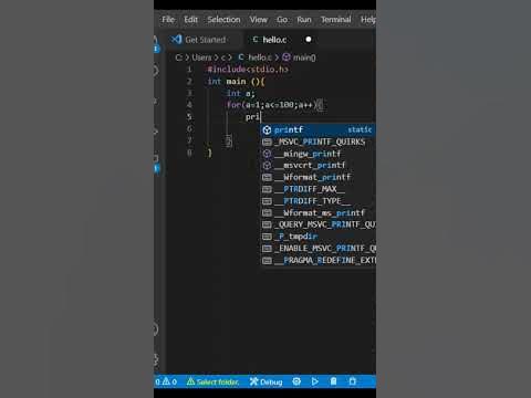 How to print 1 to 100 counting in C - YouTube