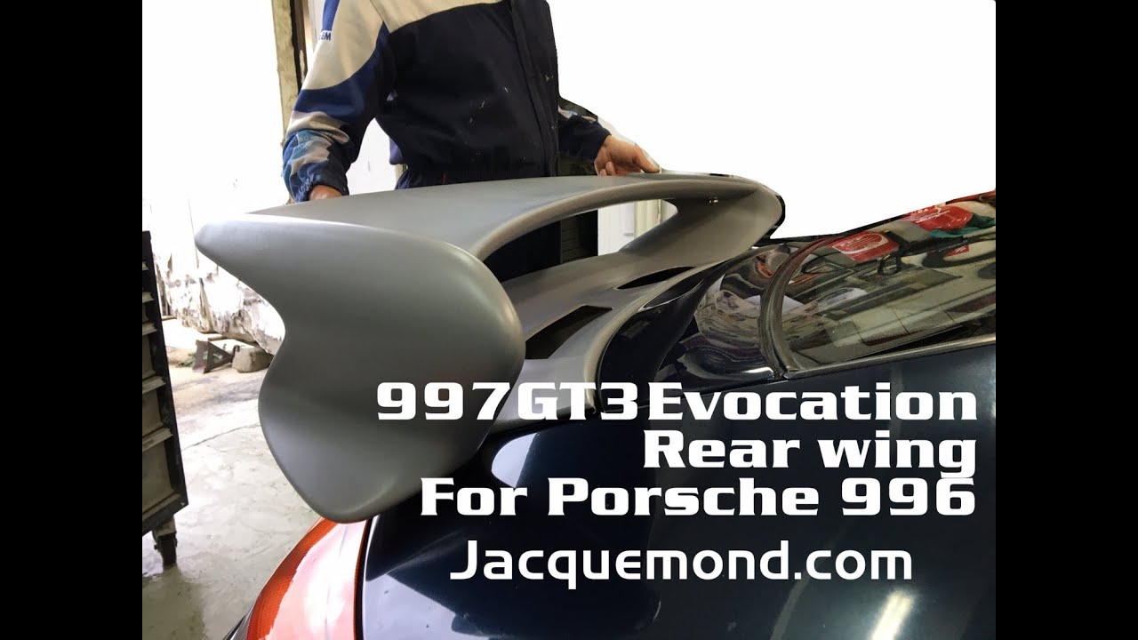 997GT3Evocation rear wing for Porsche 996 by Jacquemond.com. Made in ...
