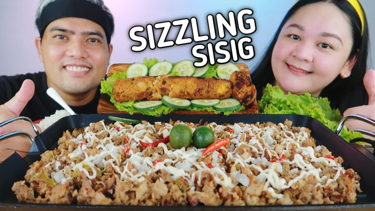 LECHON SISIG + BANGUS EMBUTIDO | PUTOK BATOK FILIPINO FOOD MUKBANG ...