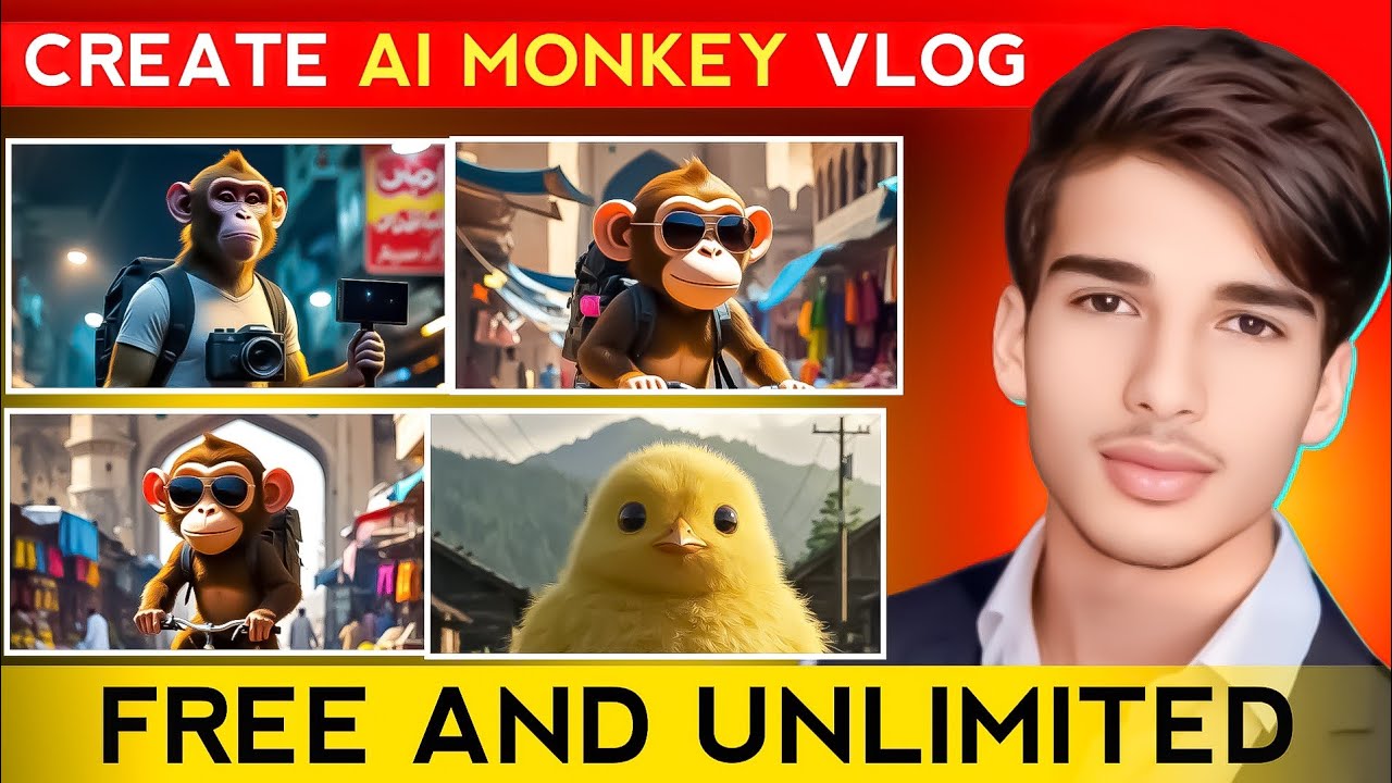 How To Create Monkey AI Vlogs|Monkey AI Vlog kaise Banaaye|learn With ...