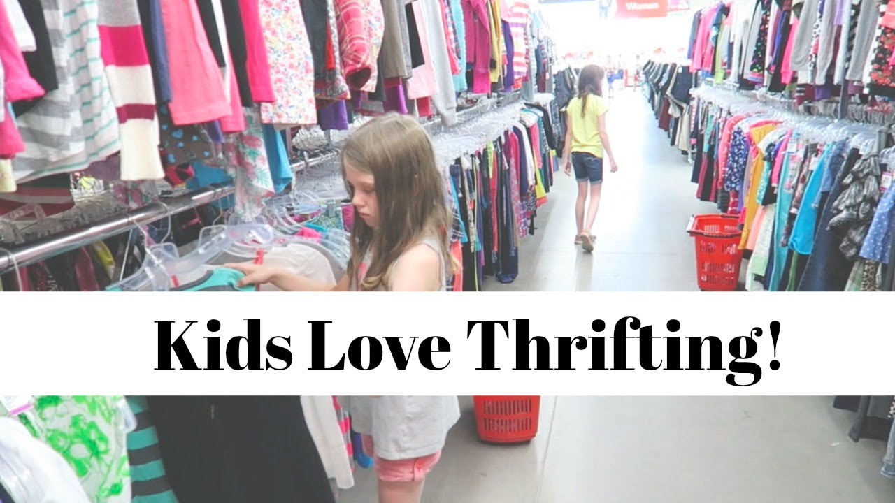 Thrift With Us | Huge Thrift Haul with 4 Kids - YouTube