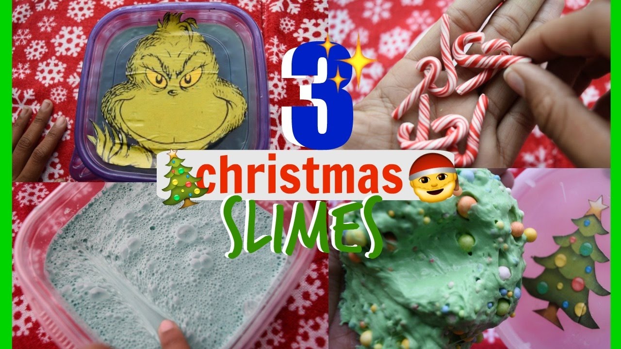 🎄3 Christmas Slime Tutorials🎄 | CreativeCrafting101 - YouTube