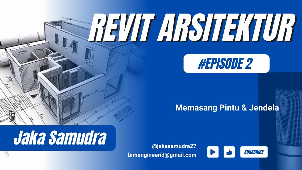 REVIT ARSITEKTUR - PINTU & JENDELA #part2 #revit #revitarchitecture # ...