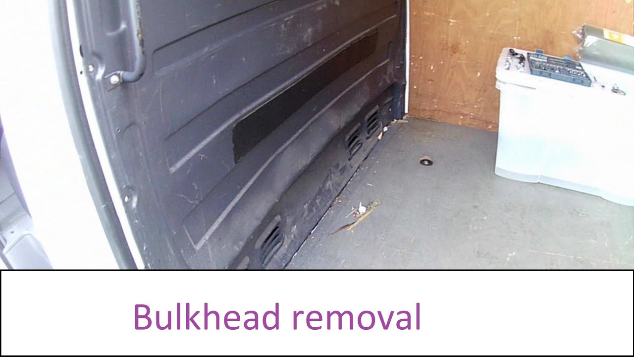 Bulkhead removal Mercedes Sprinter motorhome conversion. - YouTube